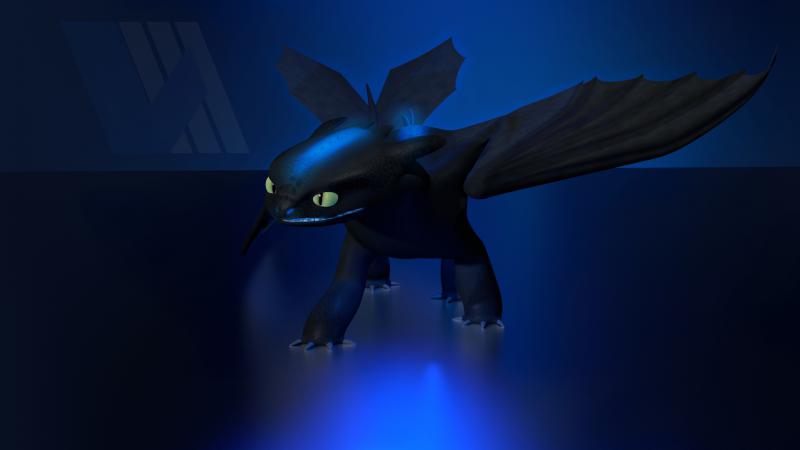 Night Fury - Alpha by V3DT - Gryphon Link